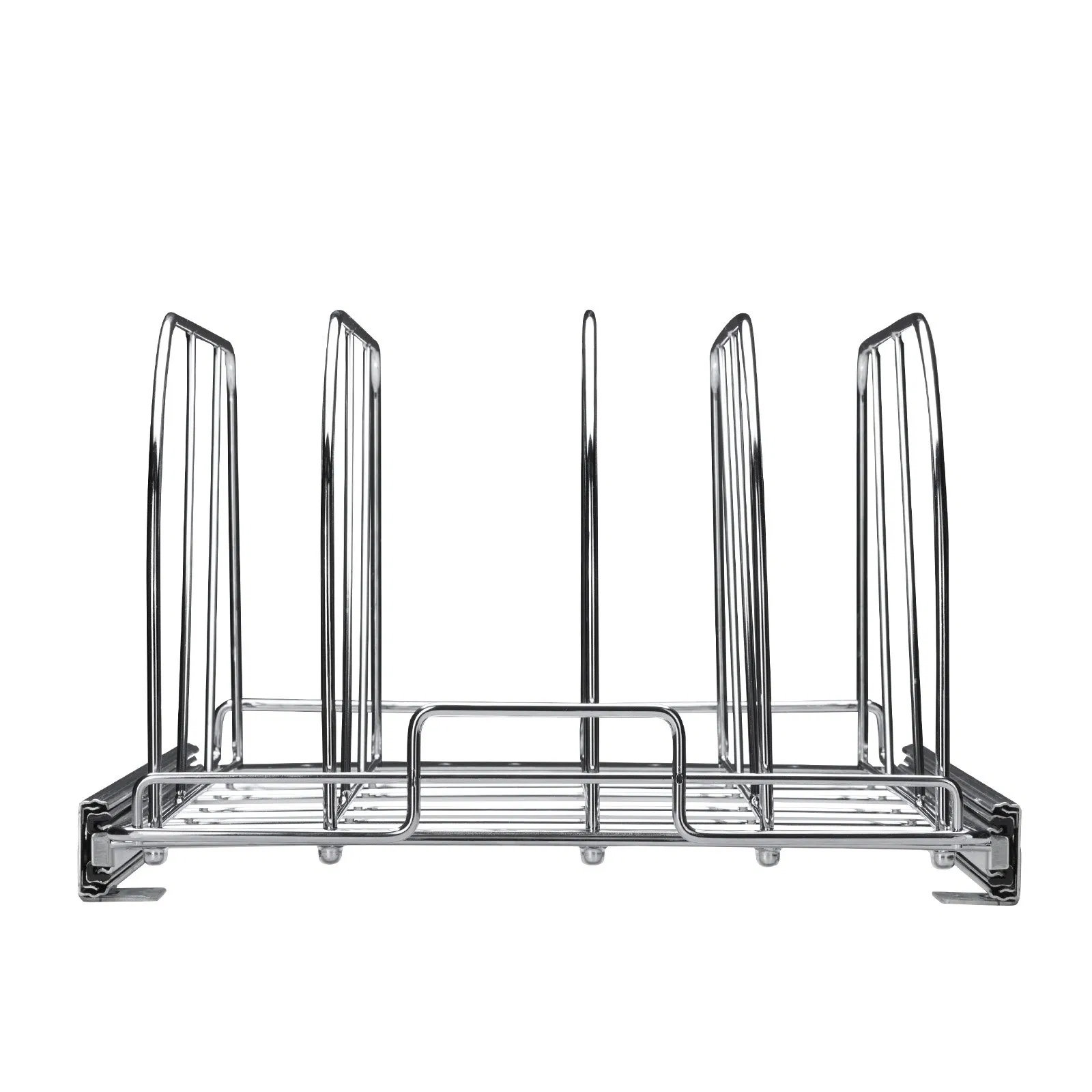 Rebrilliant Sliding Adjustable Cookware Rack Pull-Out Cabinet Storage ...