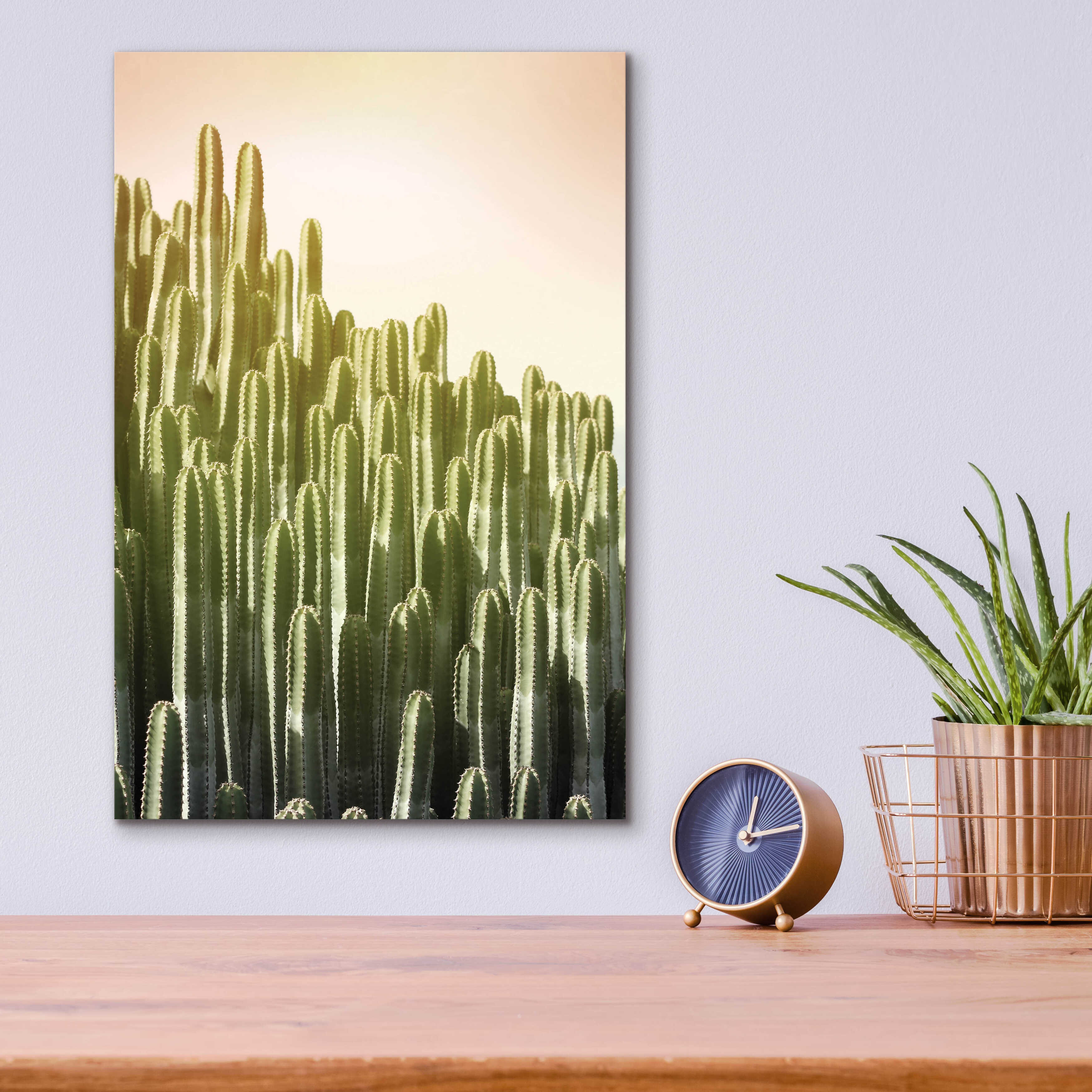 Union Rustic Pink Sky Cactus by Lexie Greer - Unframed Print | Wayfair