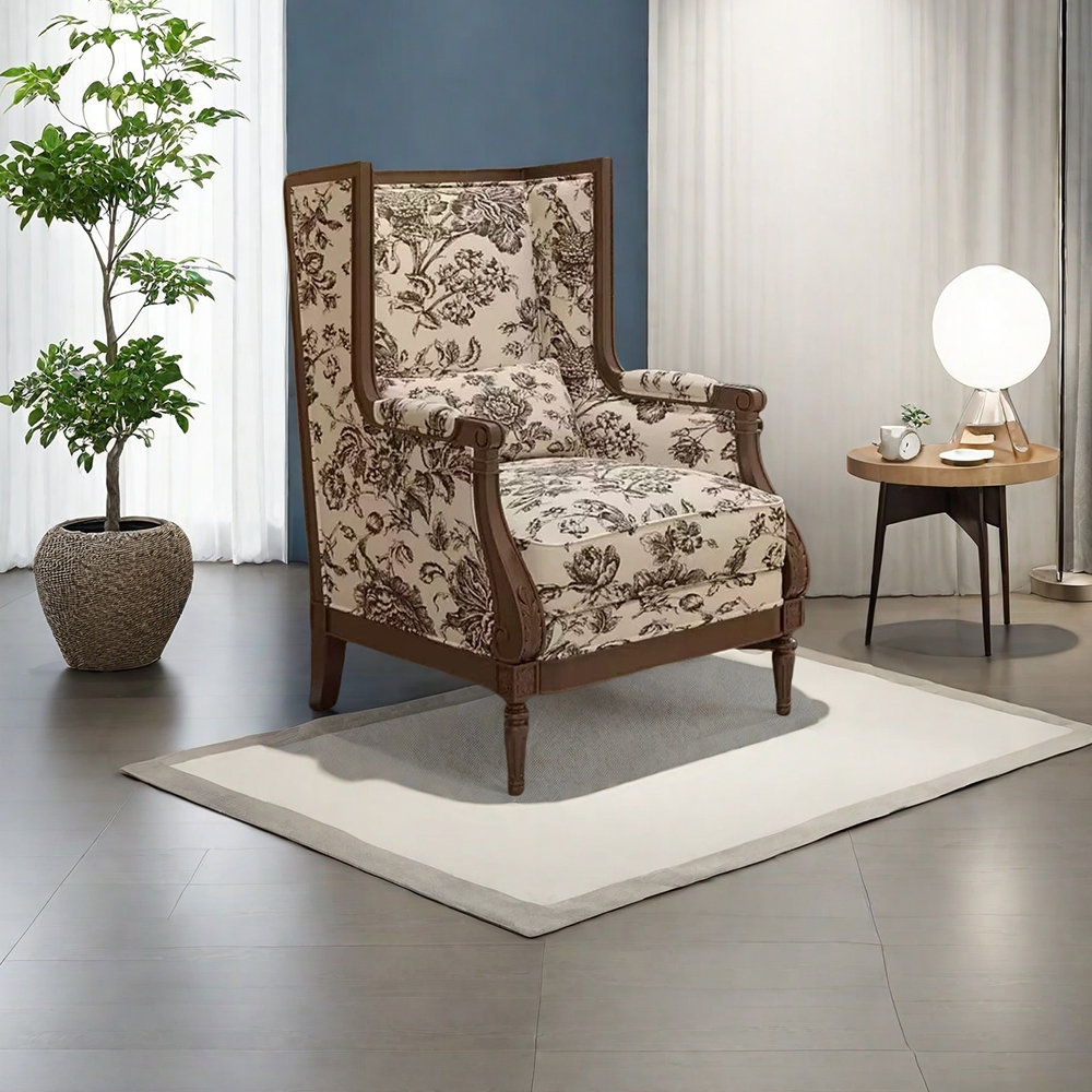 Canora Grey Modern simple jacquard fabric lounge chair | Wayfair