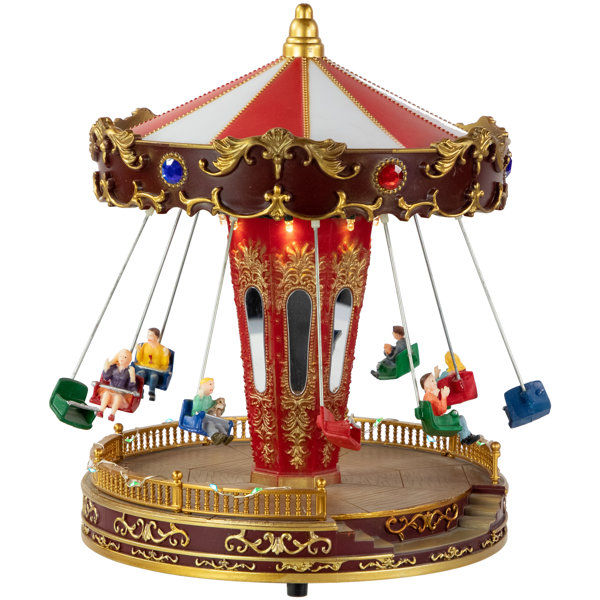 Northlight Seasonal Animated and Musical Carnival Carousel LED Lighted ...