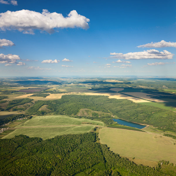 Alpen Home Futrell Aerial View Of Countryside by Artpilot - Wrapped ...