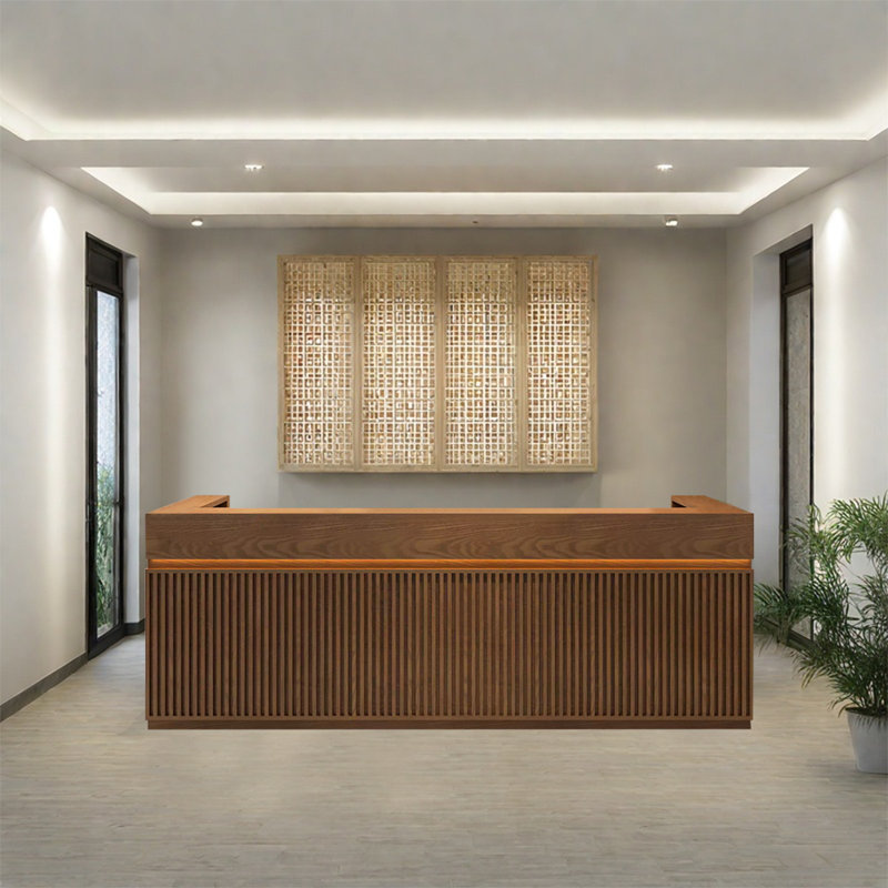 OX Art Reception Desk Rectangular Front Desk Writing Desk, Computer ...