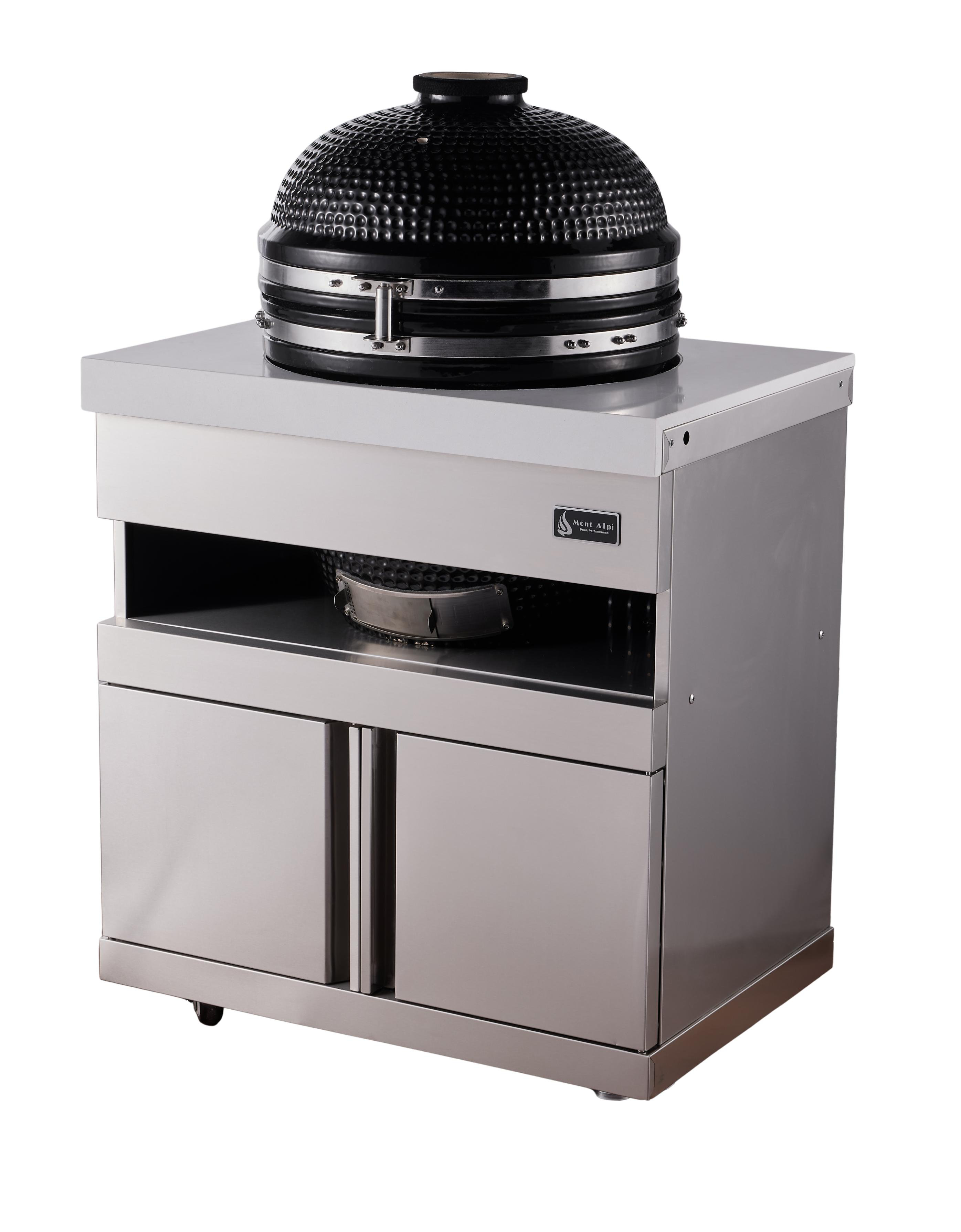 Mont Alpi Makm-18 Heavy Duty Stainless Steel Universal Kamado Charcoal ...