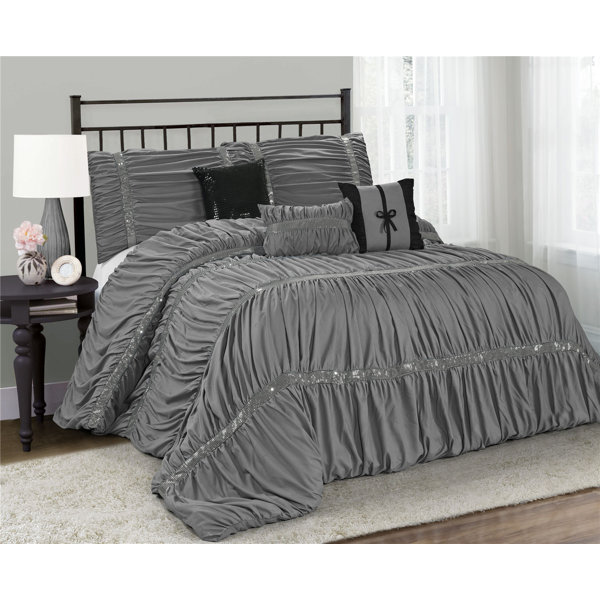 Homechoice International Group Microfiber 7 Piece Comforter Set ...