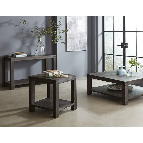 Canora Grey Kaicey 3 - Piece Solid Wood Living Room Table Set & Reviews ...