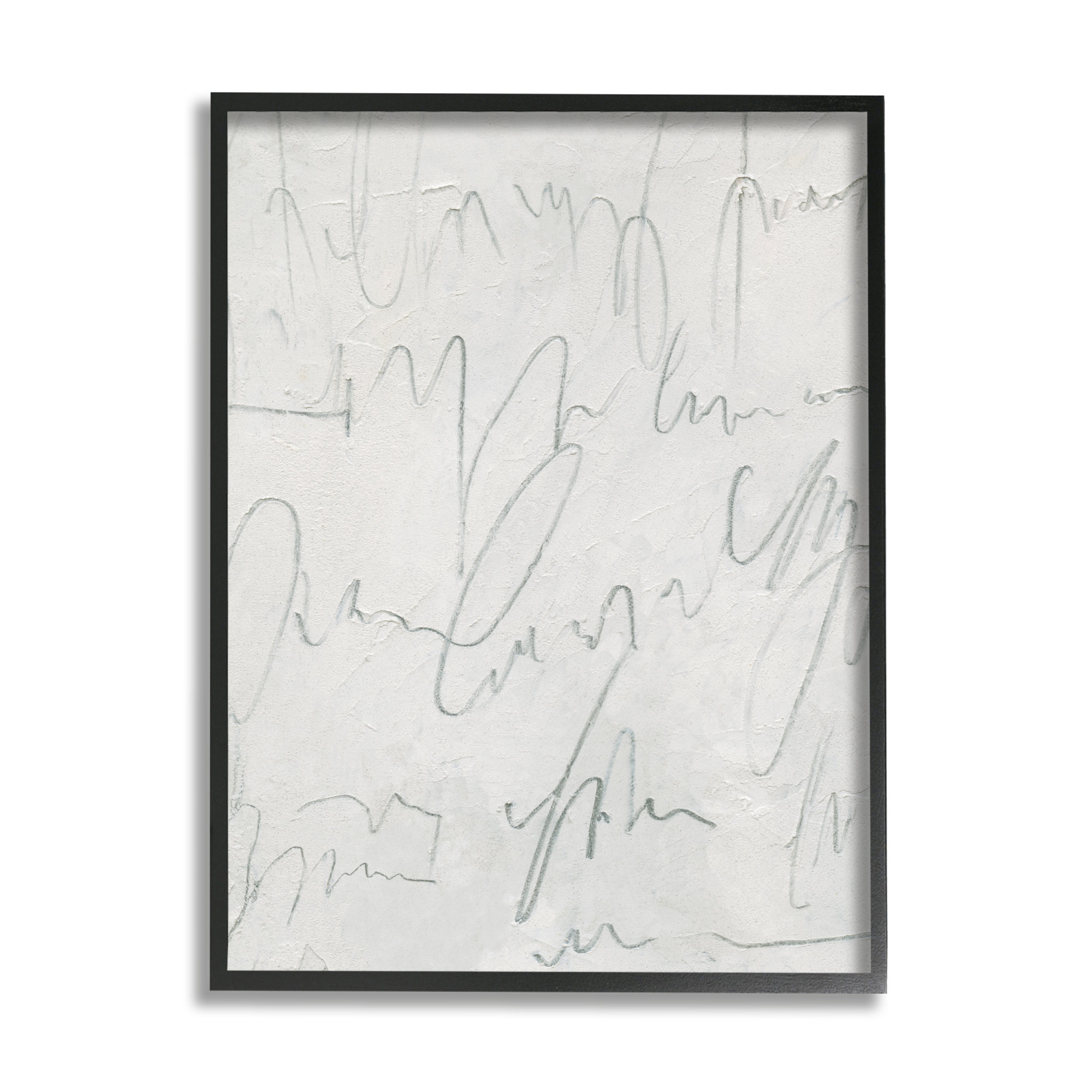 Stupell Industries Messy Script On Distressed Surface Modern Abstract ...