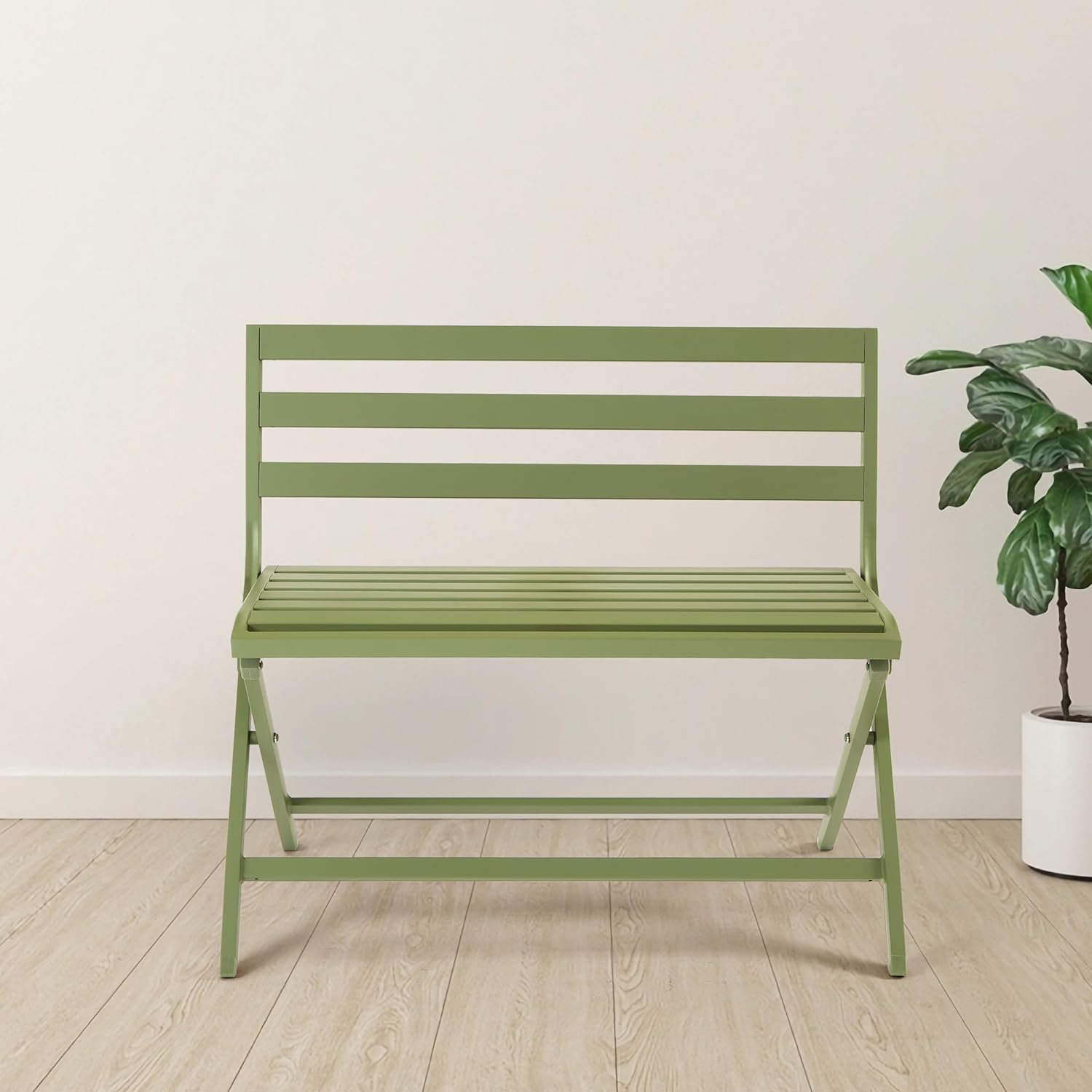 Latitude Run® Rahymes Aluminum Folding Garden Bench & Reviews | Wayfair