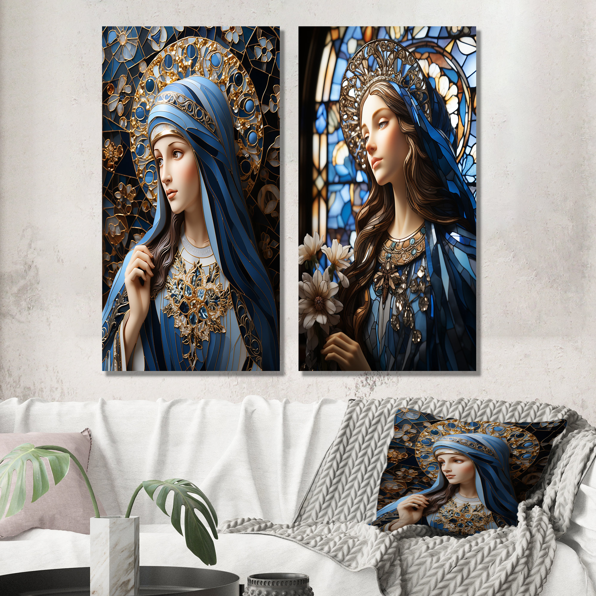 House of Hampton® Radiant Religious Devotion Of Mary I - Christianism ...