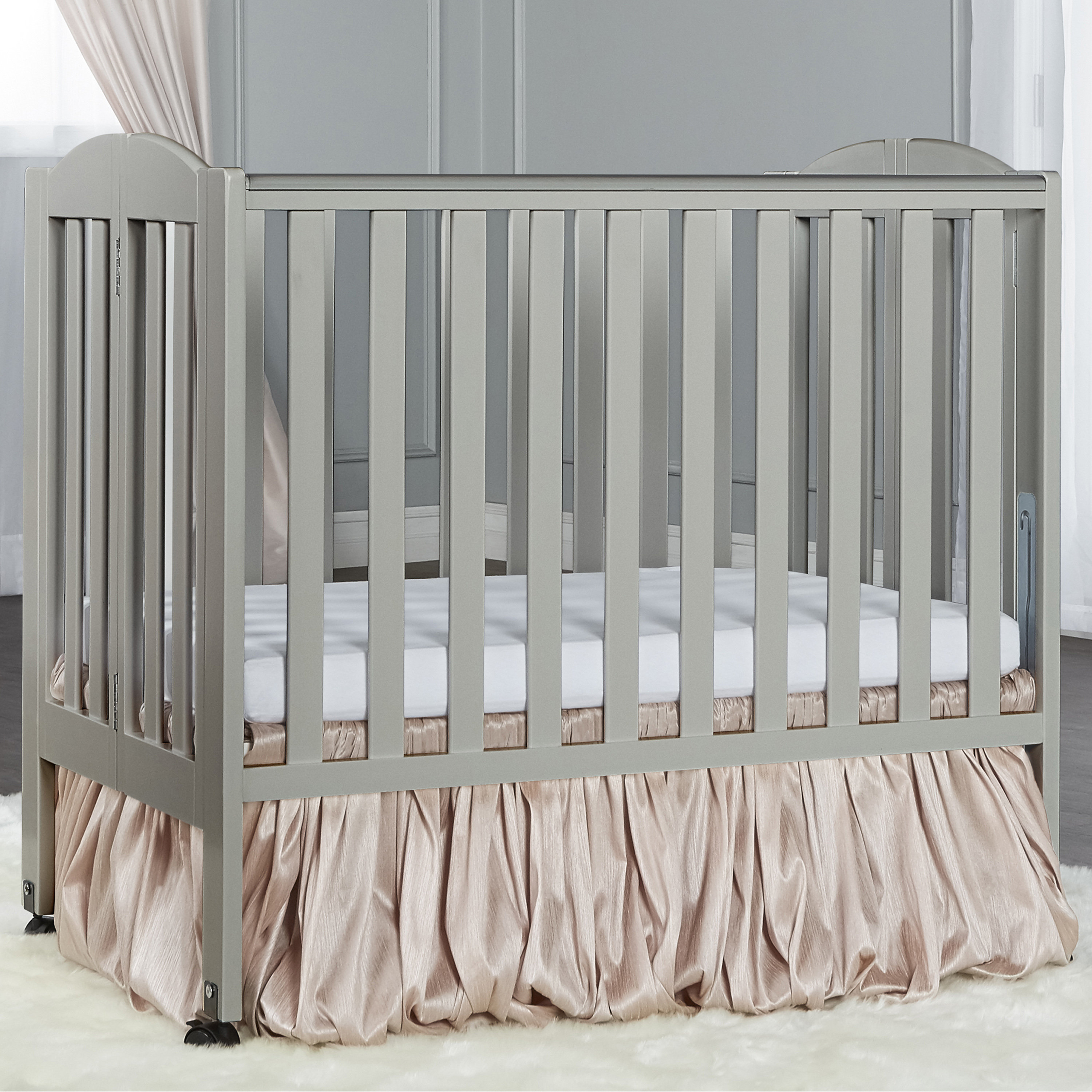 Harriet Bee Rowes Mini Convertible Portable Crib | Wayfair