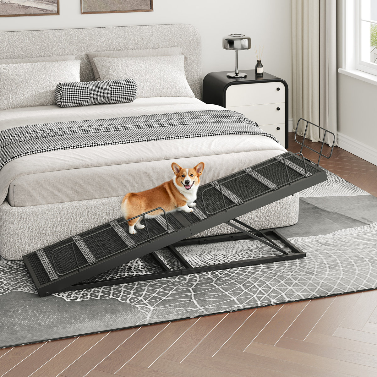 Tucker Murphy Pet™ Dog Ramp for Bed, 63 Inch Long Dog Ramp for Couch or ...