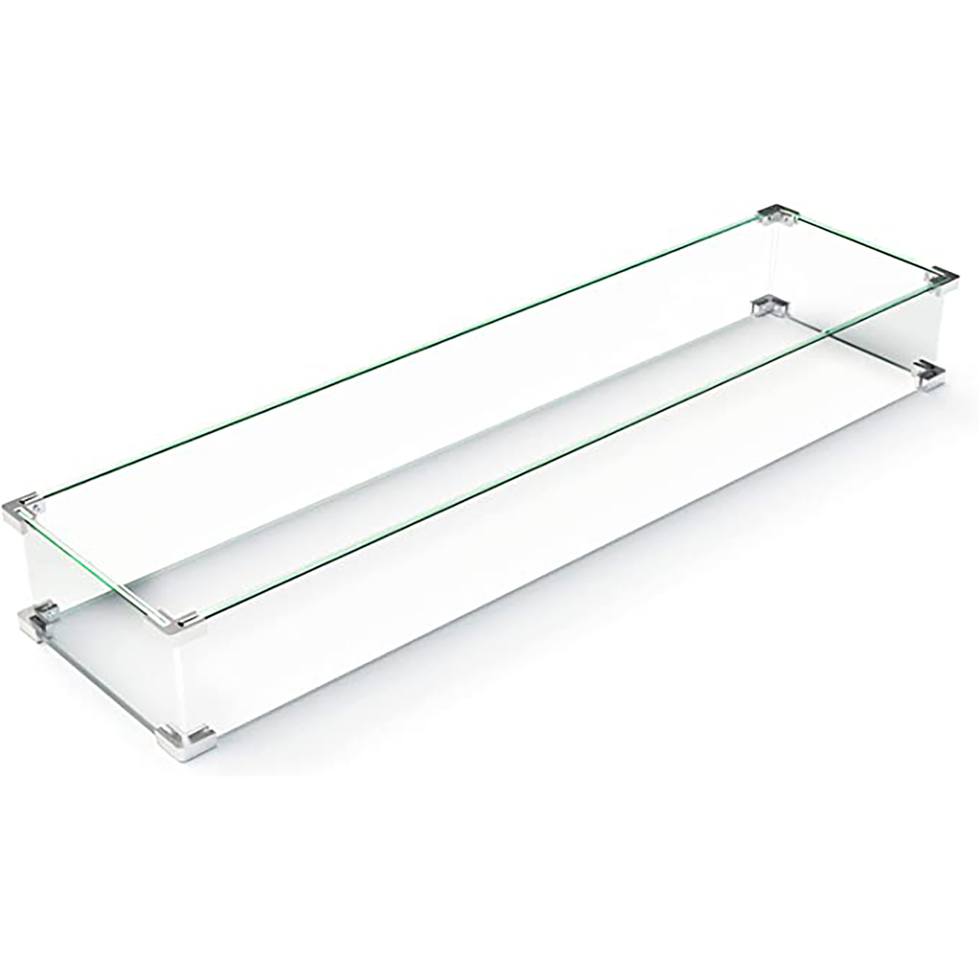 UPHA 35.5'' x 9.45'' Rectangle Glass Fire Pit Accessory - Wayfair Canada