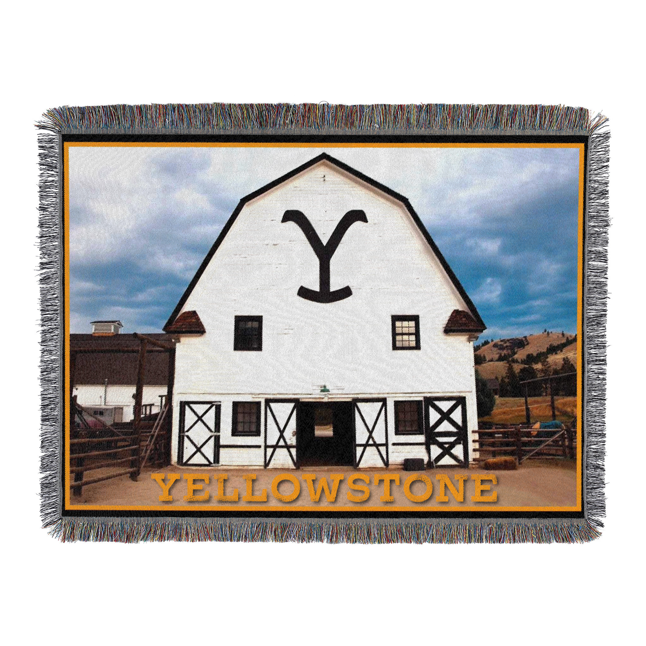 Northwest Paramount Yellowstone Throw Blanket, Dutton Barn Western ...