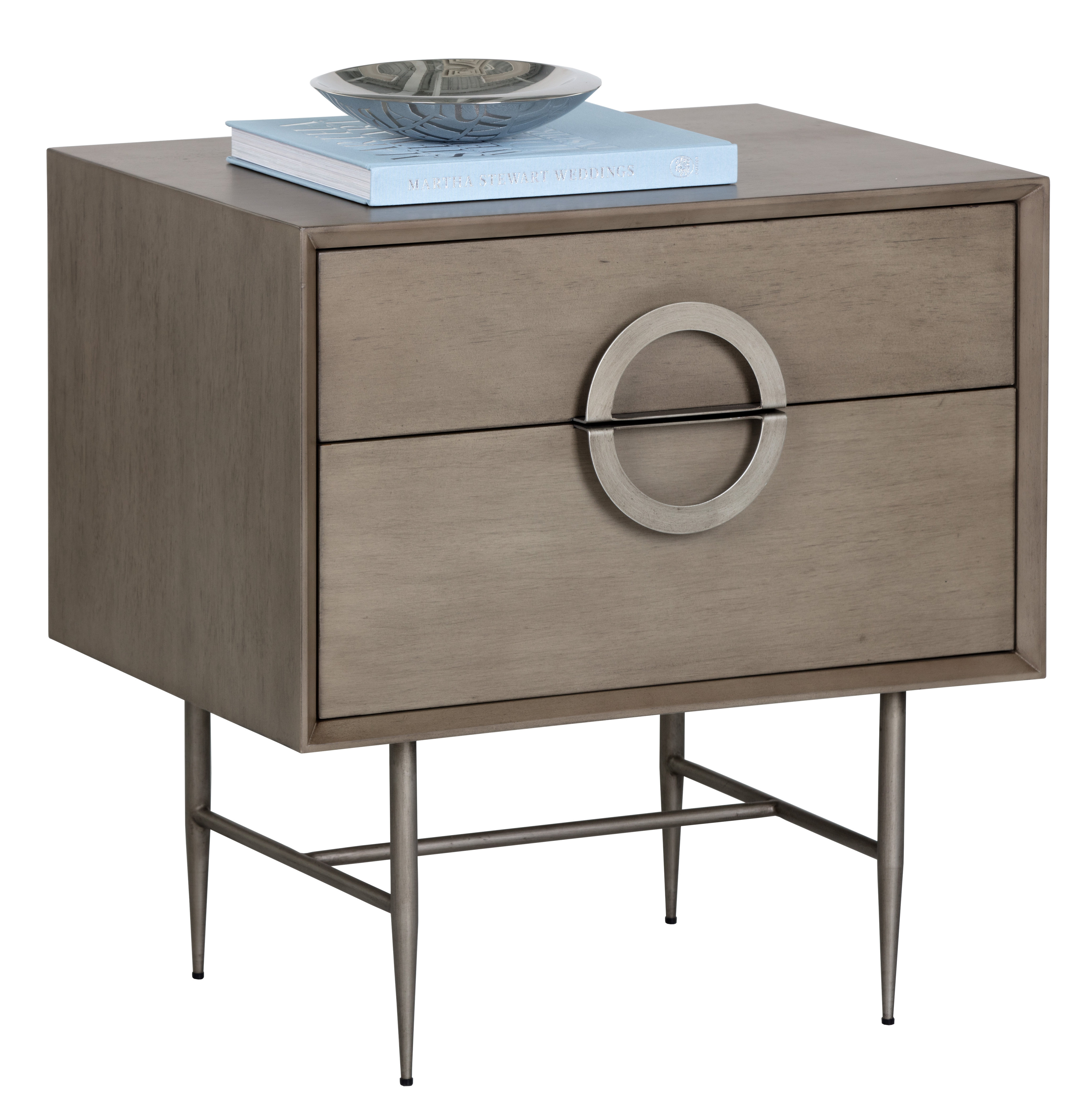 Corrigan Studio® Berthelot 2 Drawer Nightstand & Reviews | Wayfair