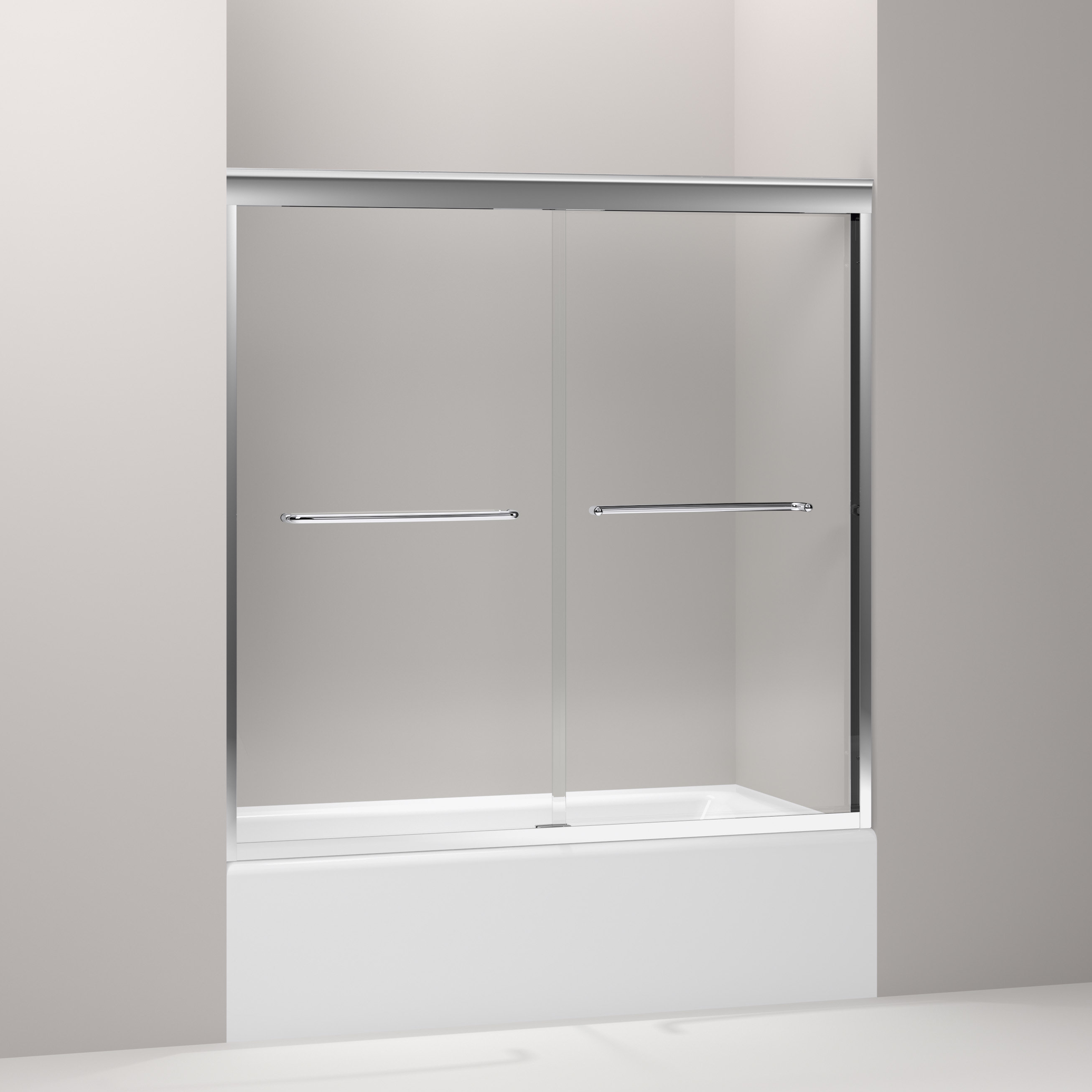 Kohler Fluence 59.63" x 58.31" Bypass Bath Door with CleanCoatÂ ...