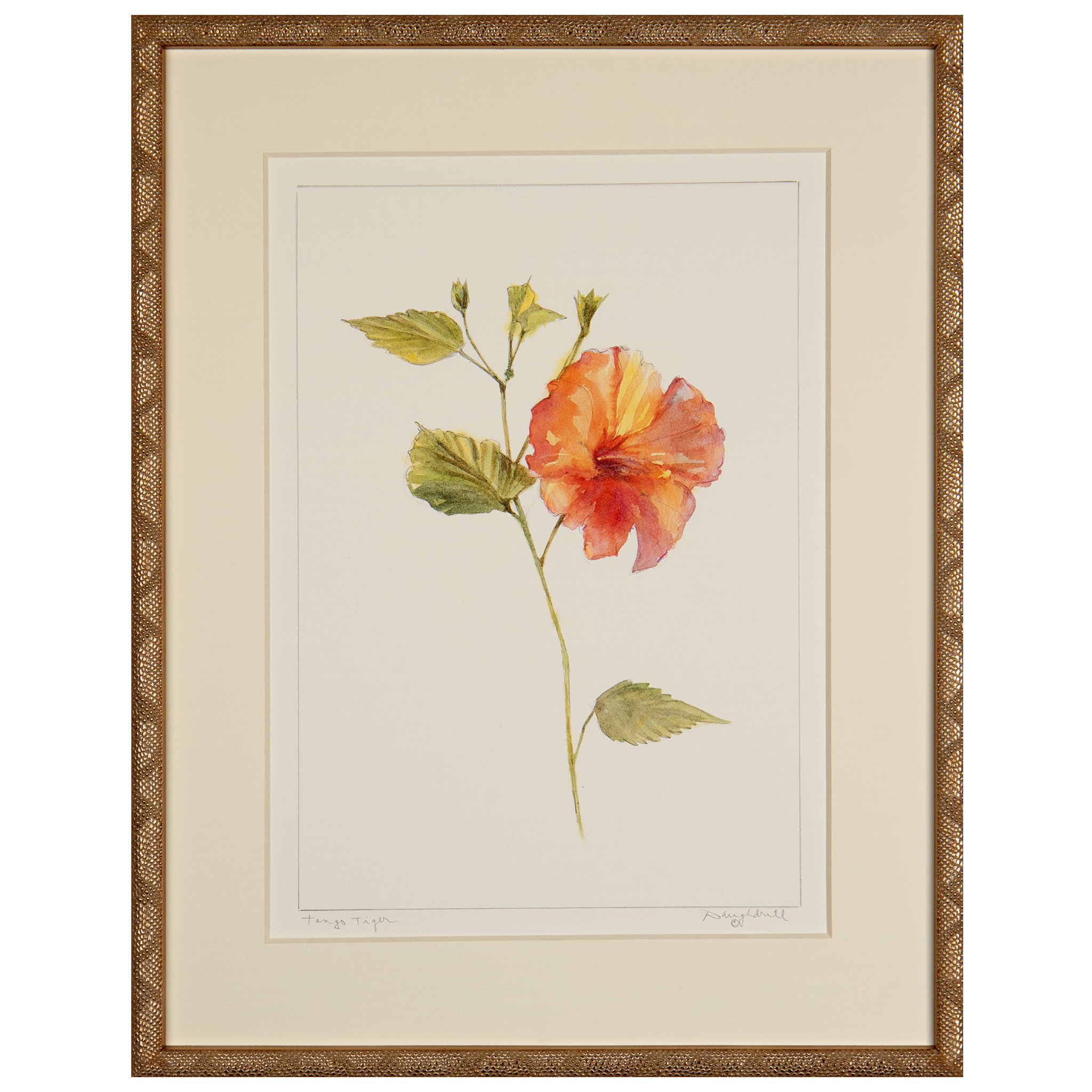 The Natural Light Tango Tiger - Picture Frame Painting | Wayfair