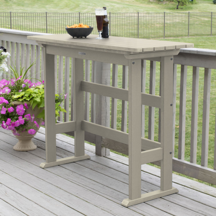 Lark Manor Arbnora Rectangular Outdoor Bar Table & Reviews | Wayfair