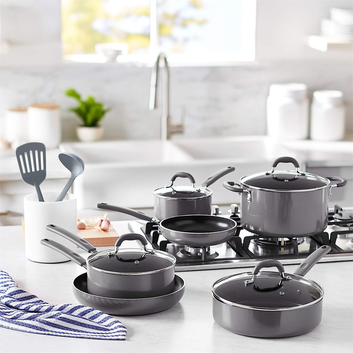 YITAHOME 12 - Piece Cookware Set | Wayfair