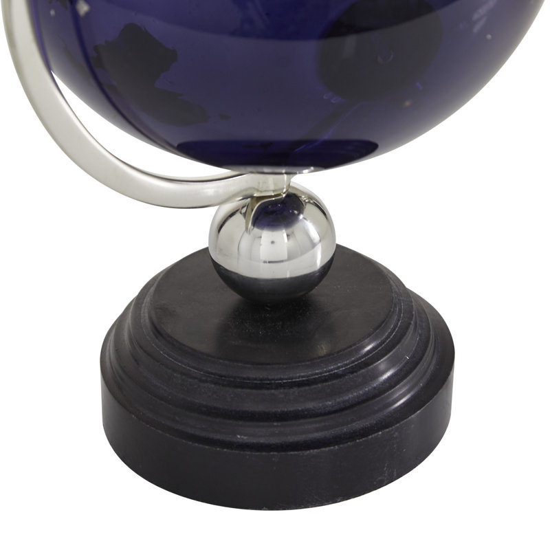 House of Hampton® Marble Educational/Geographic Earth Blue Globe with ...