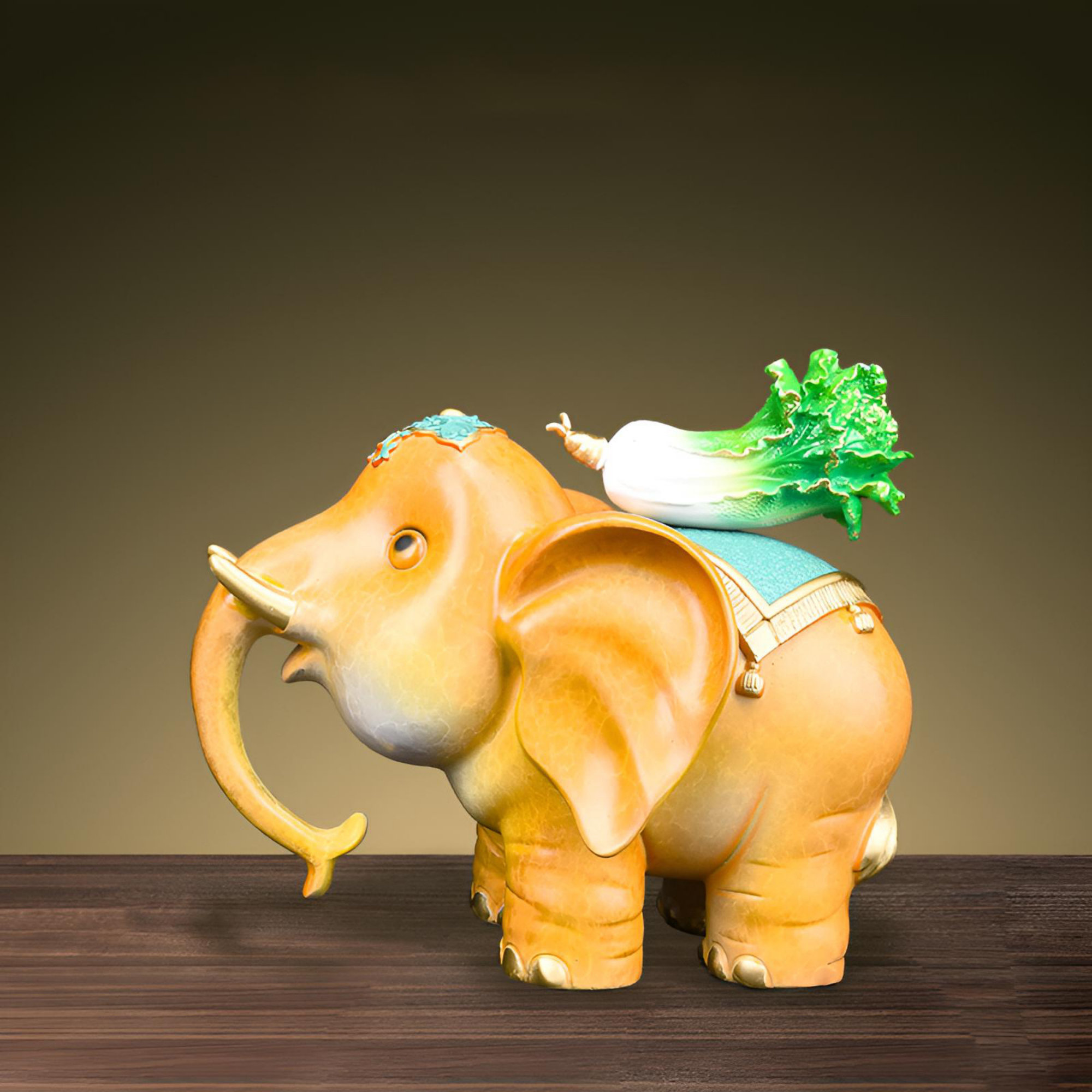 Infinity Zen Elephant Statue – Serene Brass Decor For Meditation Spaces ...