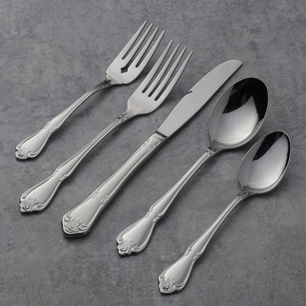 Oneida True Rose 45 Piece Everyday Flatware Set & Reviews | Wayfair