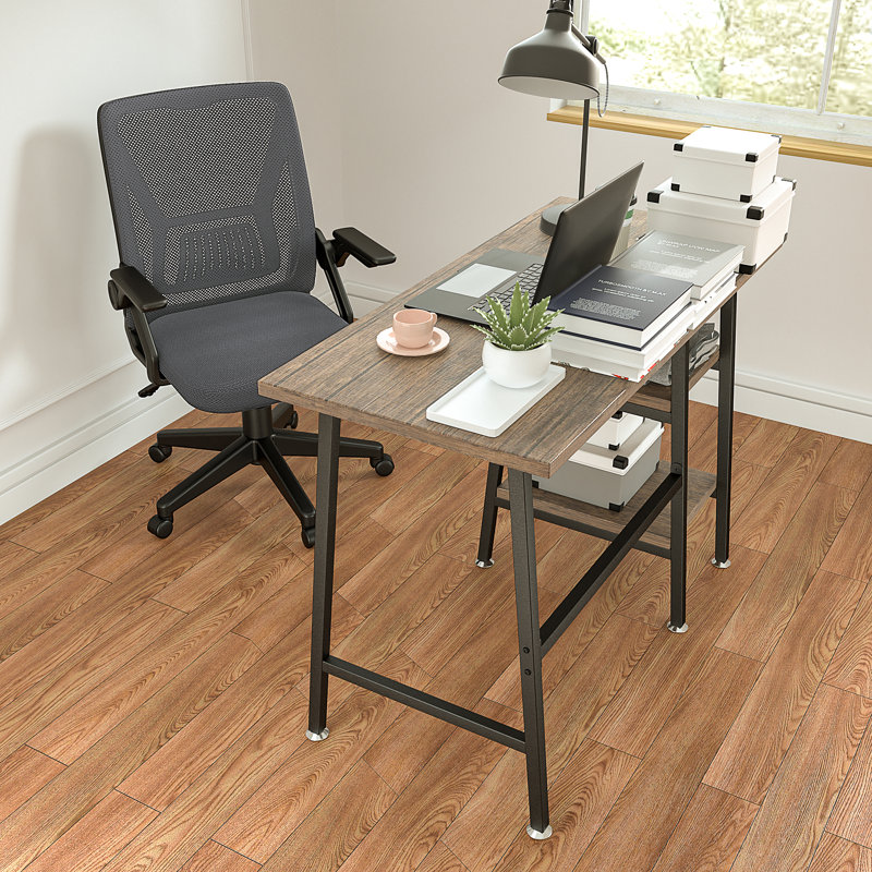 17 Stories Shallcross Home Office Desk & Chair Set Computer Desk and ...
