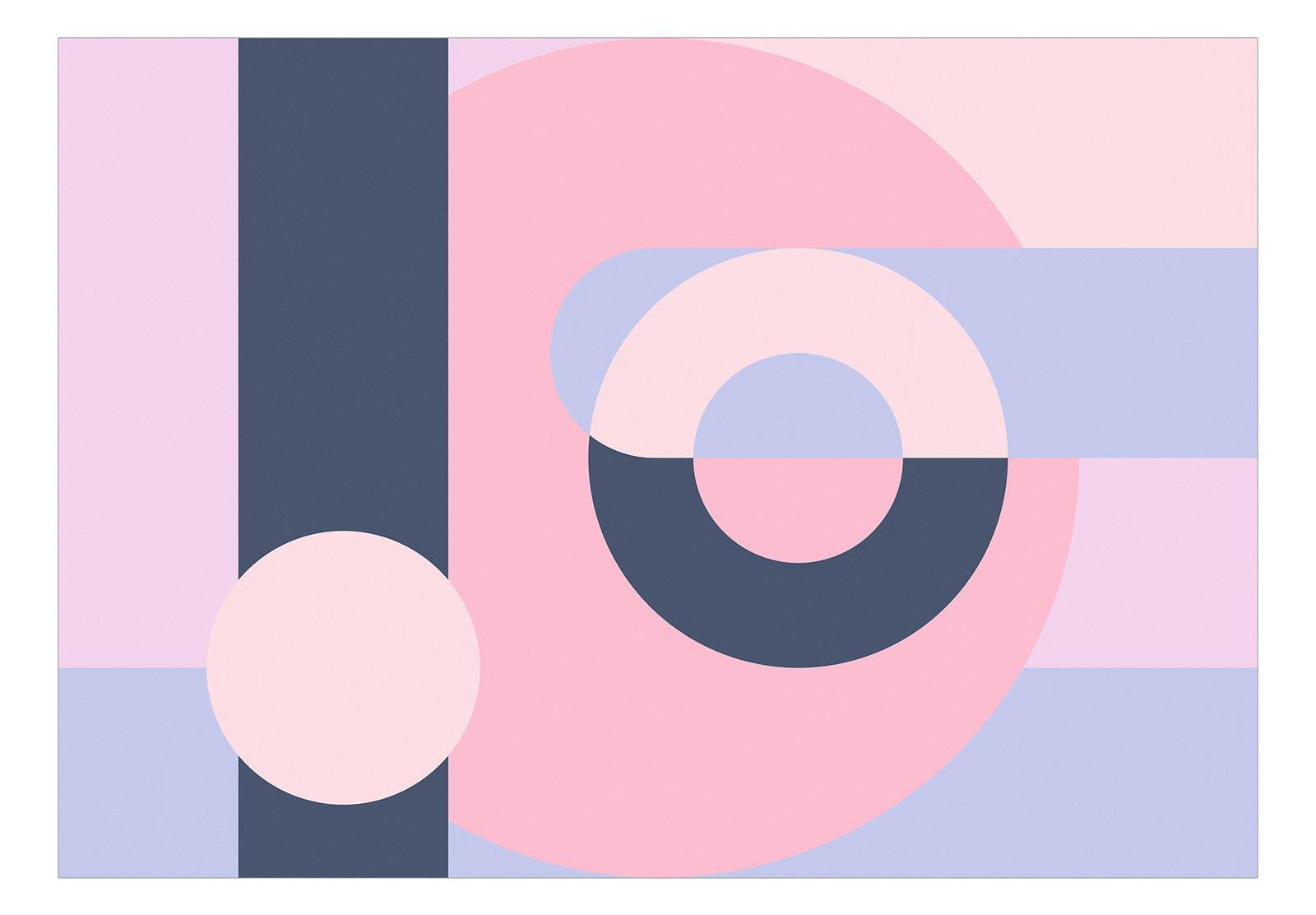 Corrigan Studio Abstract Wallpaper Wall Mural - Geometric Wreath ...