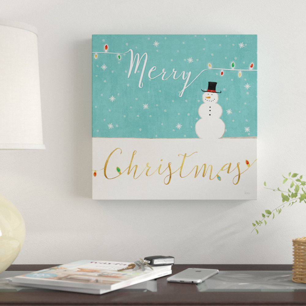 The Holiday Aisle® 'Underlined Christmas I' Graphic Art Print on ...