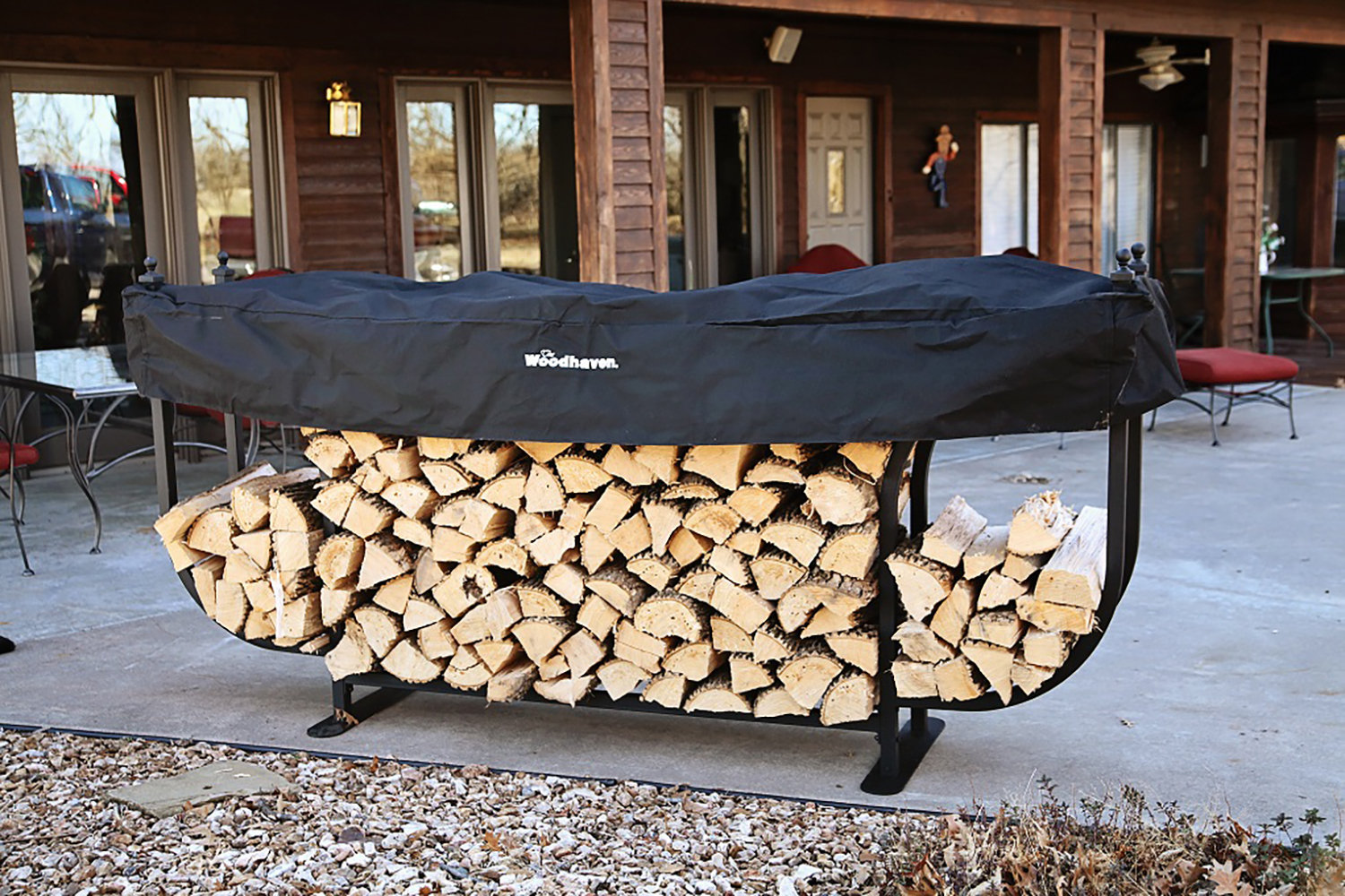 Woodhaven Firewood Log Rack | Wayfair