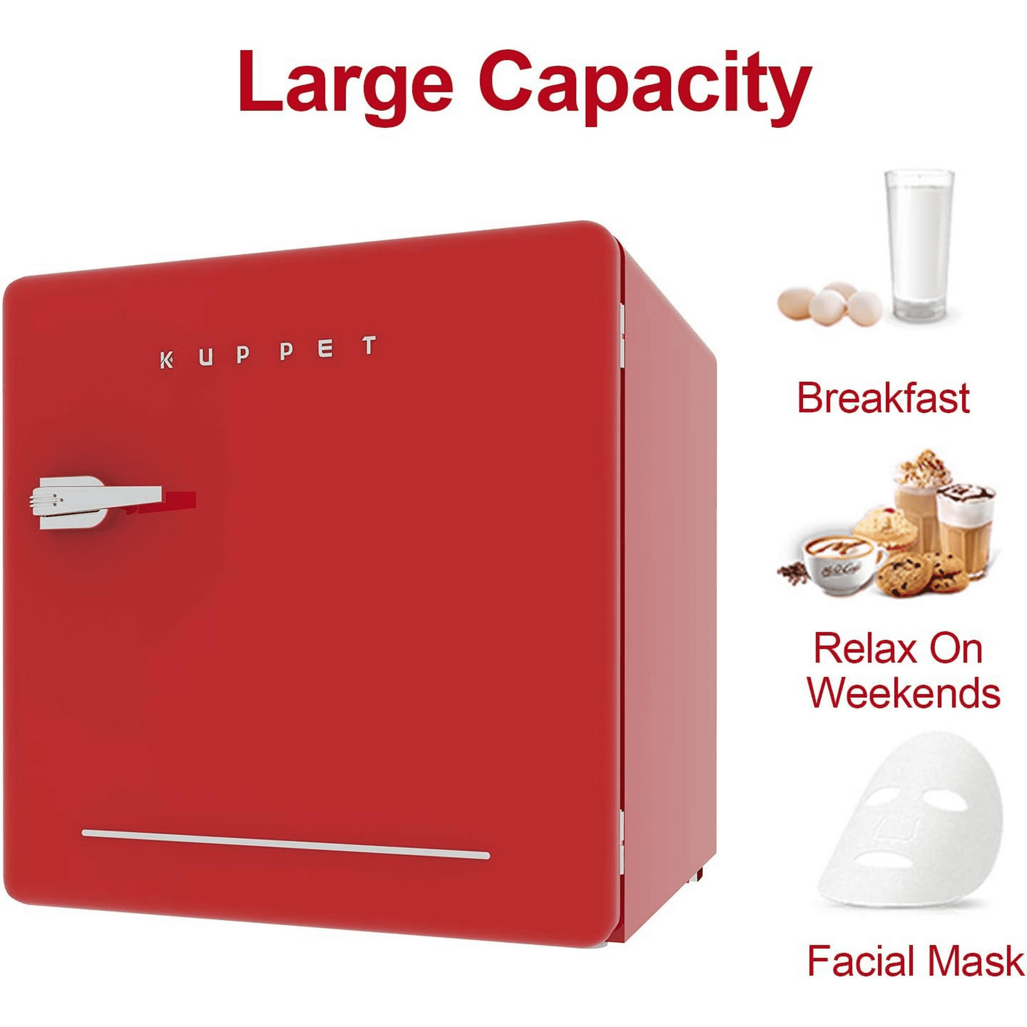 TABU Mini réfrigérateur portatif TABU de 1,6 pieds cubes avec ...