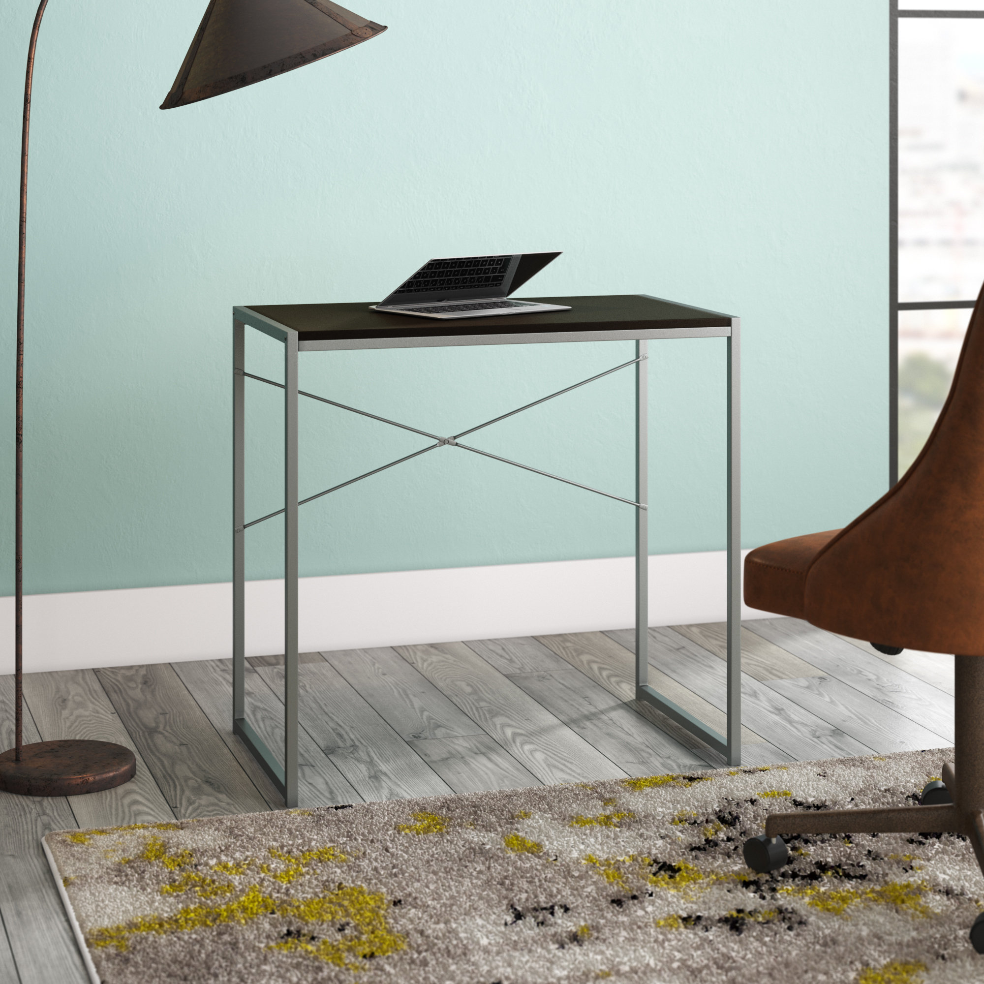 17 Stories Leola Modern Multifunctional Home Office Study Writing Desk ...