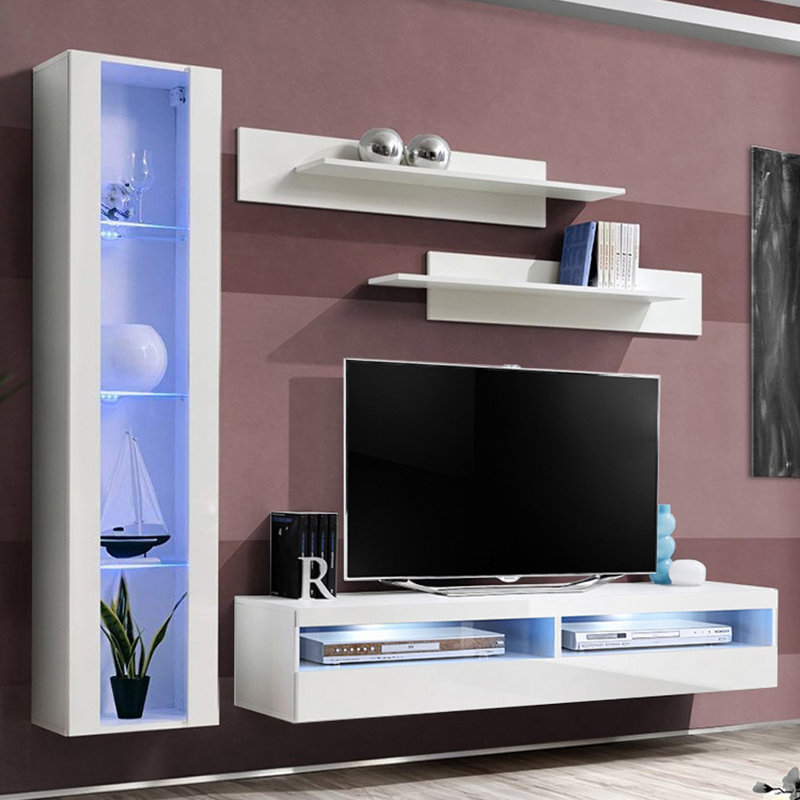 Orren Ellis Lineberry Floating Entertainment Center for TVs up to 70 ...
