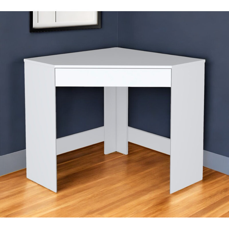 HomeRoots 30" White Wood Corner Computer Desk | Wayfair