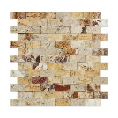 Stone & Tile Shoppe, Inc. Travertine Brick Joint Mosaic Wall & Floor ...