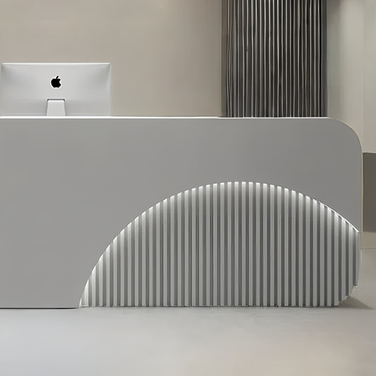 OX Art Reception Desk Rectangular Front Desk, Checkout Counter ...