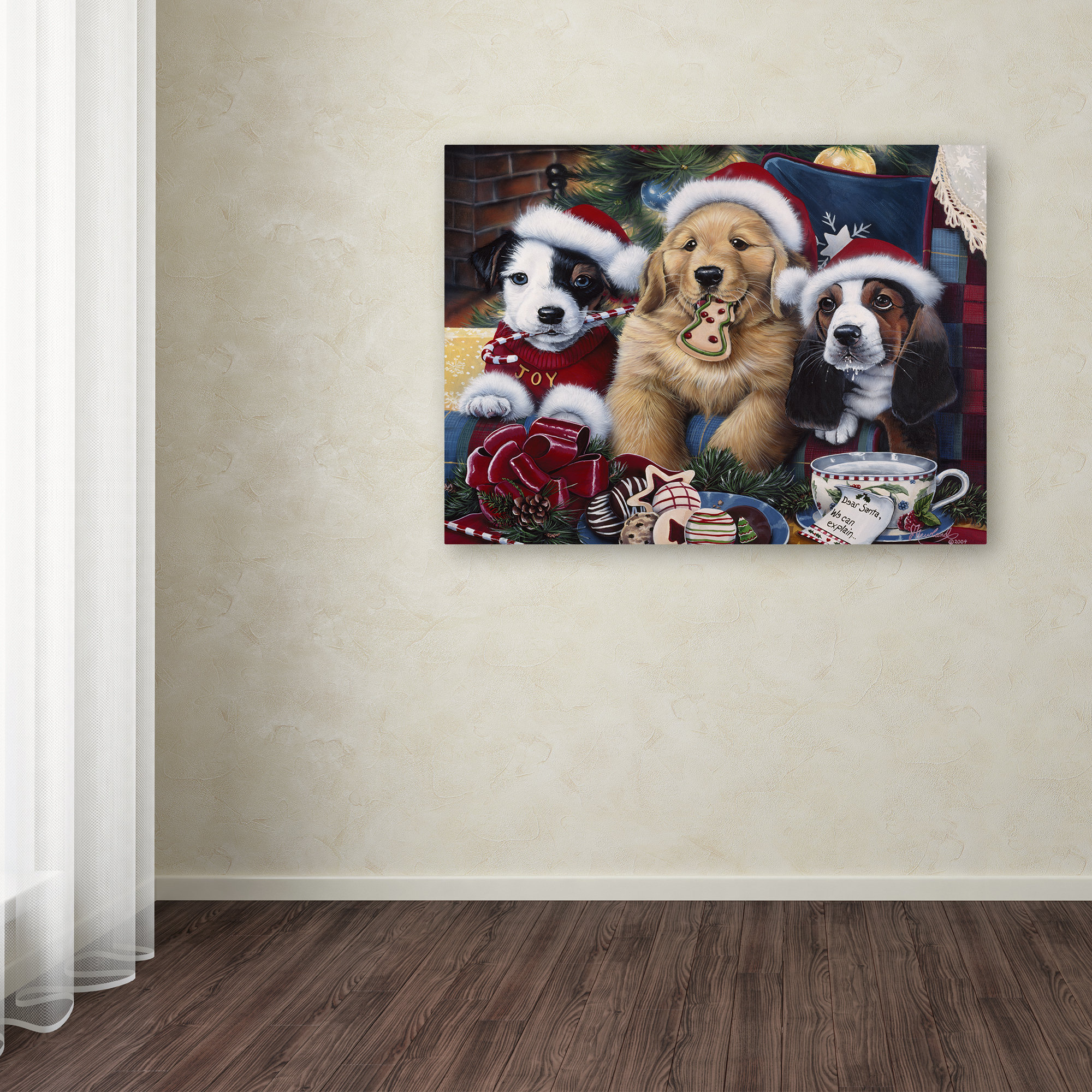 Red Barrel Studio® Caiti 'Sawry Santa Paws' Graphic Art Print on ...