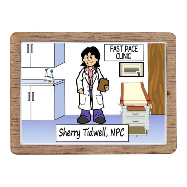 Printed Perfection Personalized Doctor - Female Wooden Magnet - Great ...