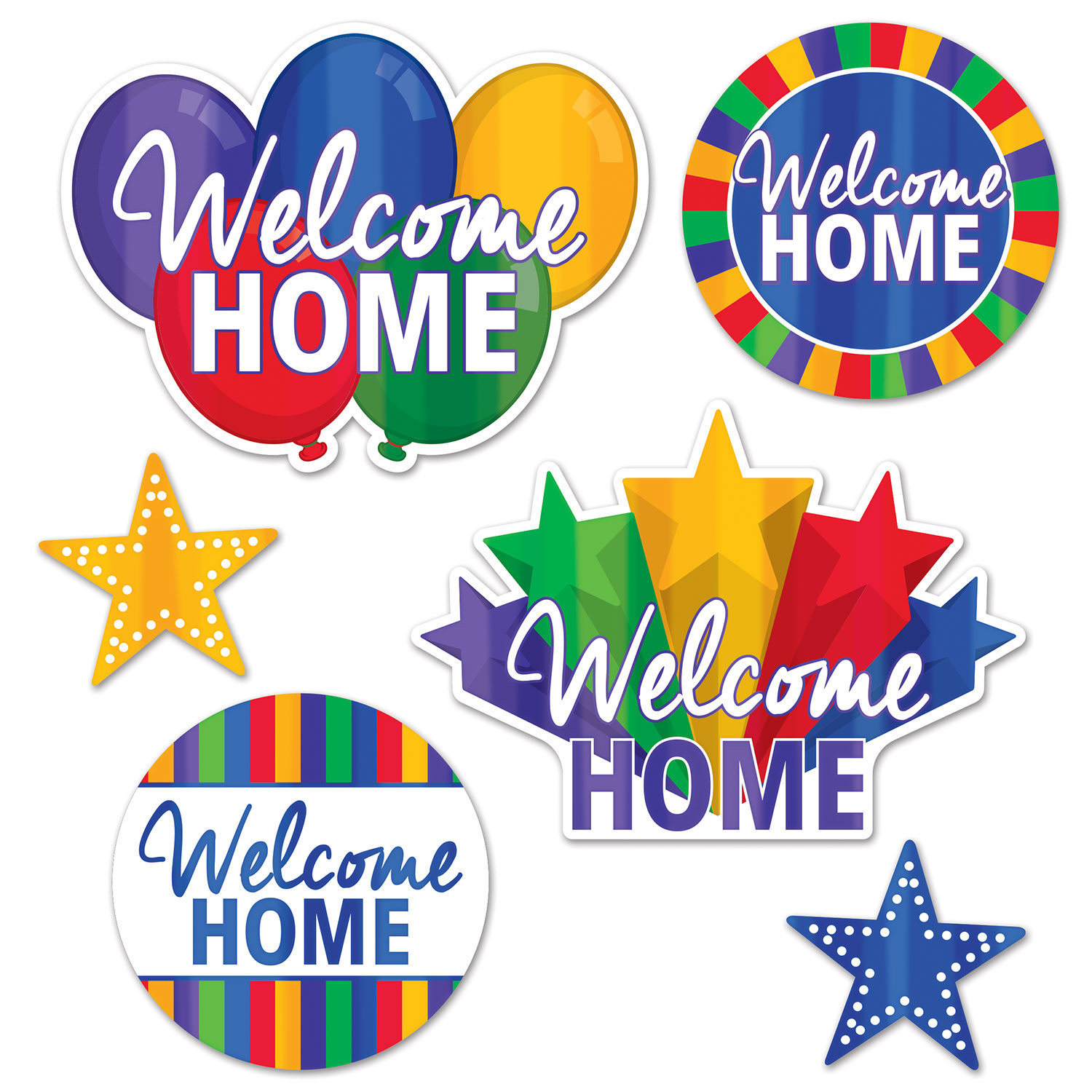 Beistle Foil Welcome Home Cutouts - Pack of 12 | Wayfair