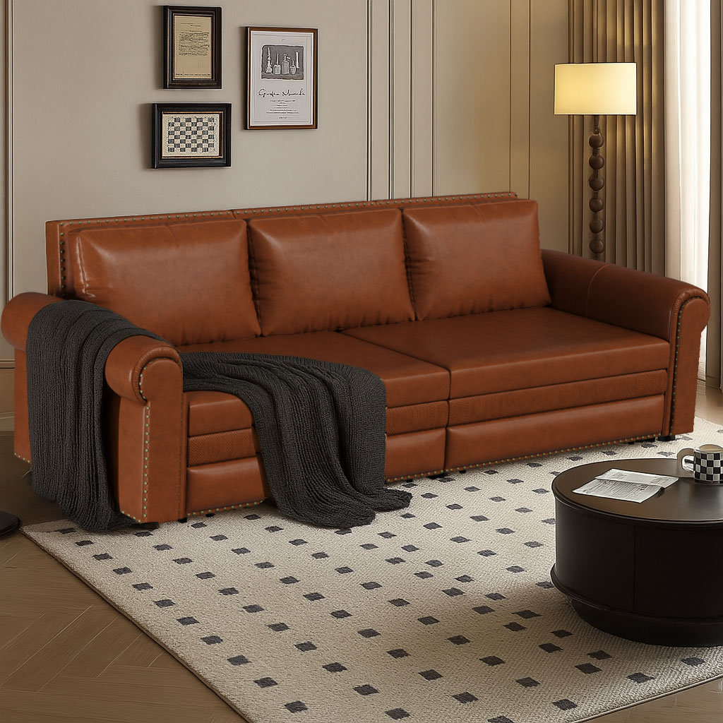 Red Barrel Studio® Classic Elegant Convertible Upholstered Sofa Sleeper ...