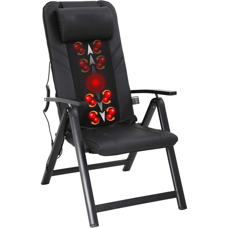 Latitude Run® Folding Shiatsu Massage Chair Recliner Chair for Home ...