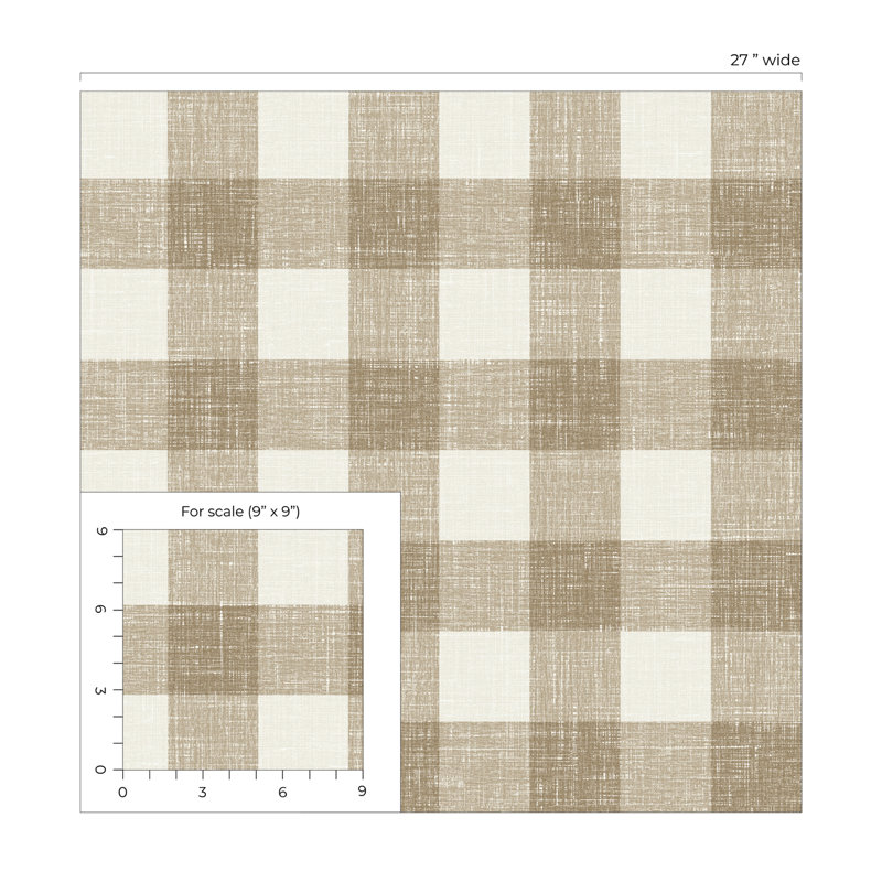 Gracie Oaks Gingham Roll | Wayfair