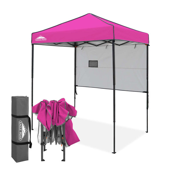 EAGLE PEAK Pop Up Canopies 6 Ft. W x 4 Ft. D Outdoor Metal Canopy ...