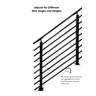 Concept Fusion Modern Horizontal Adjustable Railing Banister System for ...