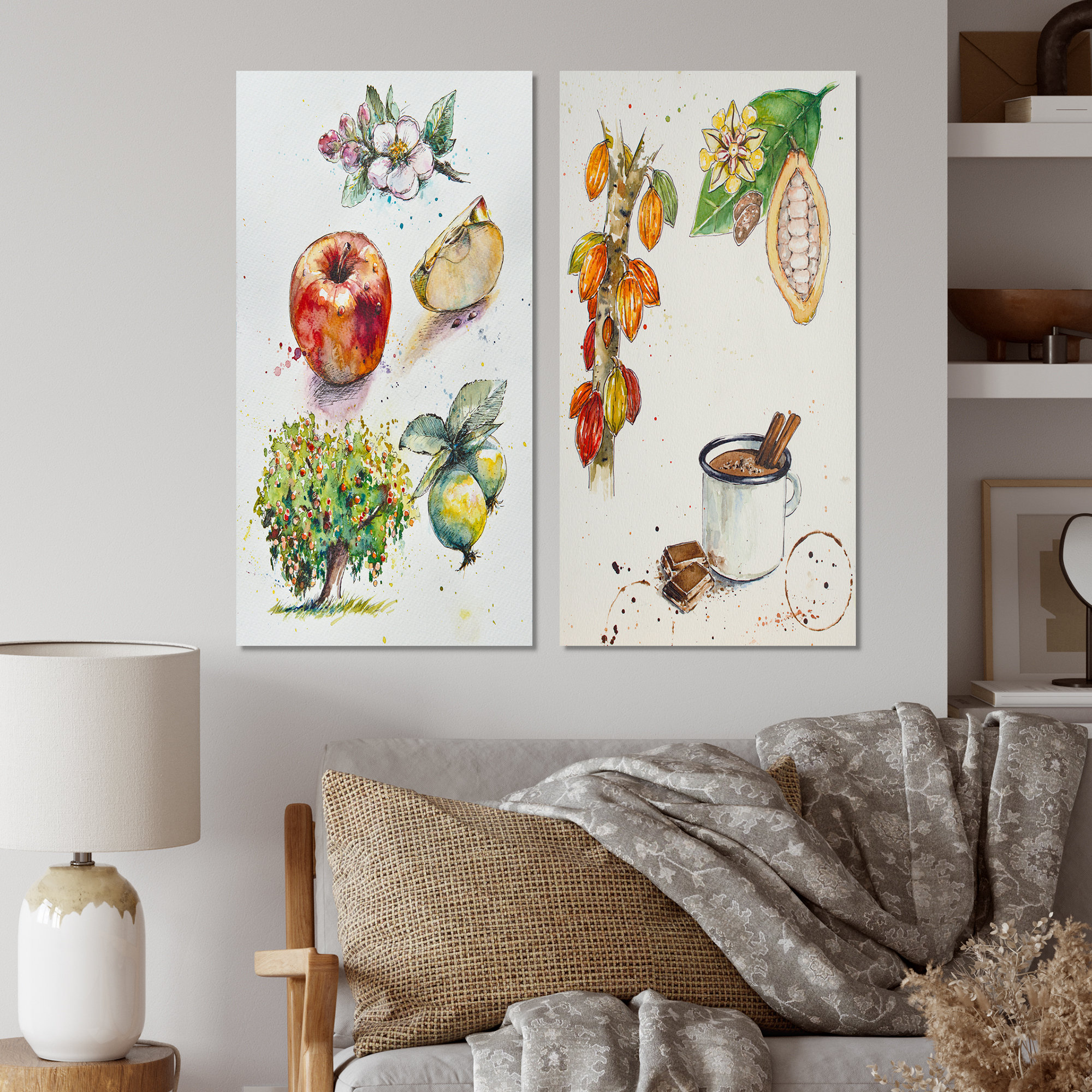 August Grove® Set of Apple Botanist II - 2 Piece Graphic Art Set on ...