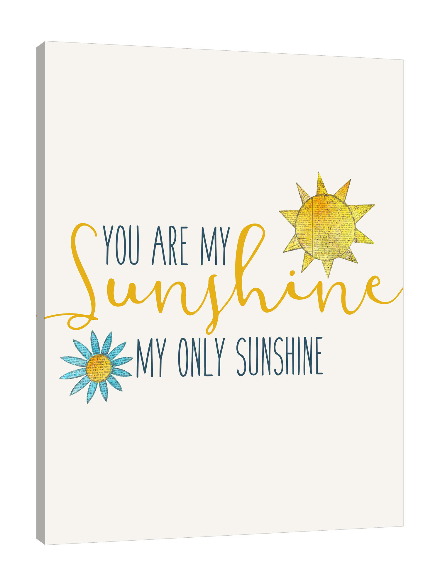 Jaxson Rea My Sunshine 1 by Kimberly Allen - Wrapped Canvas Textual Art ...