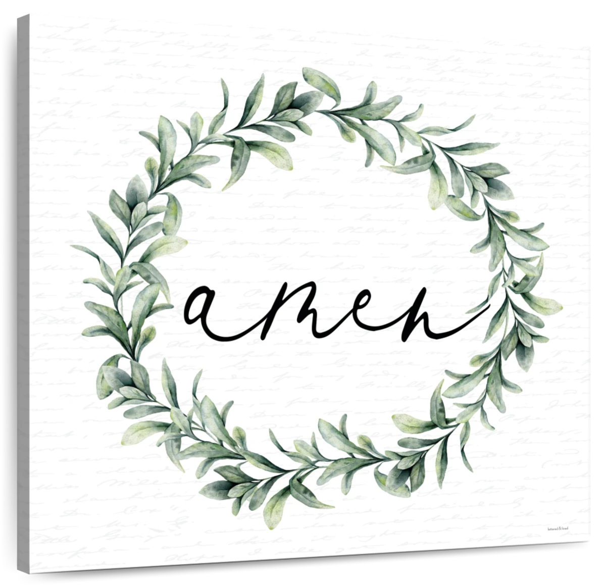 Ebern Designs Tergel Amen Wreath | Wayfair