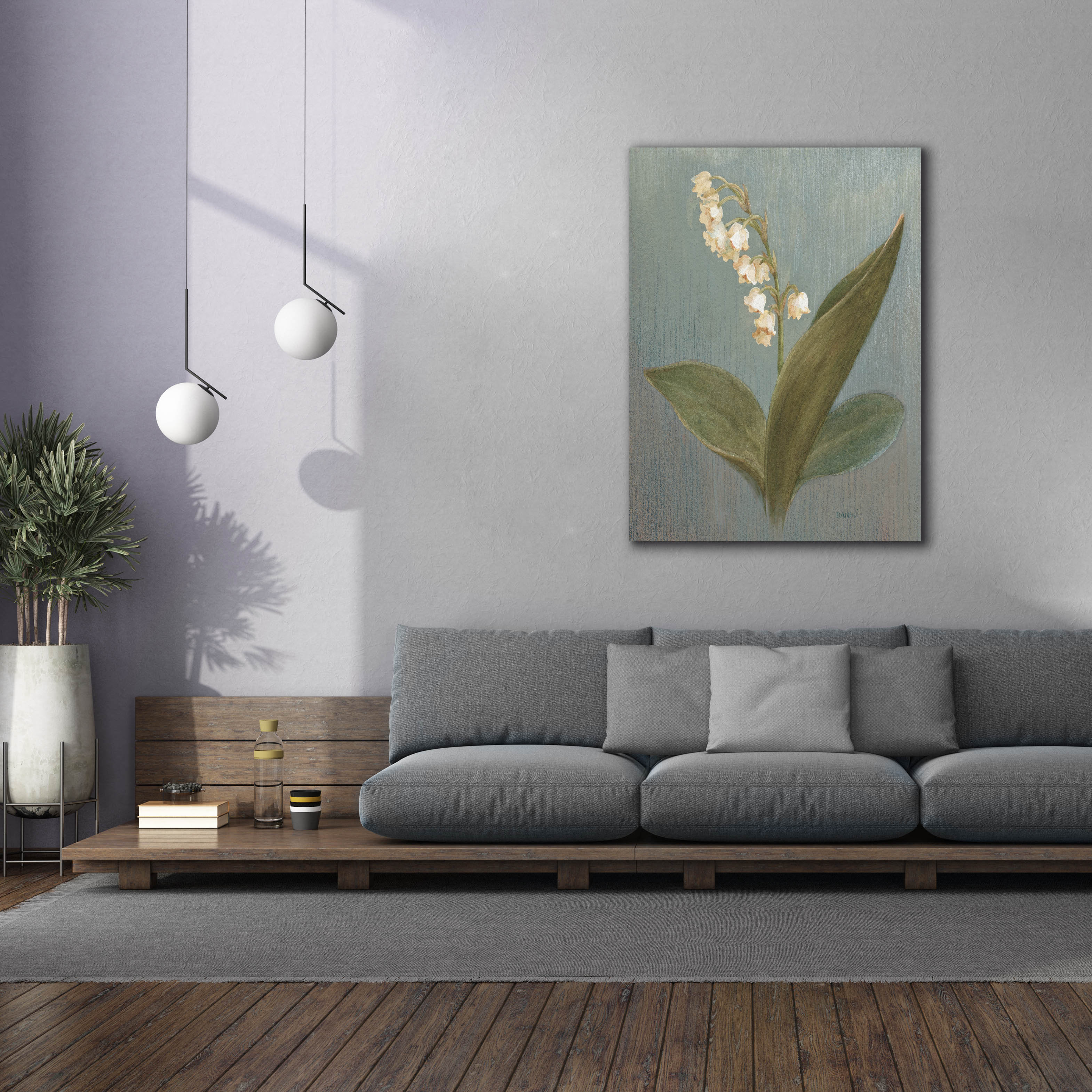 Epic Graffiti 'May Lily Of The Valley Green' by Danhui Nai Canvas Wall ...