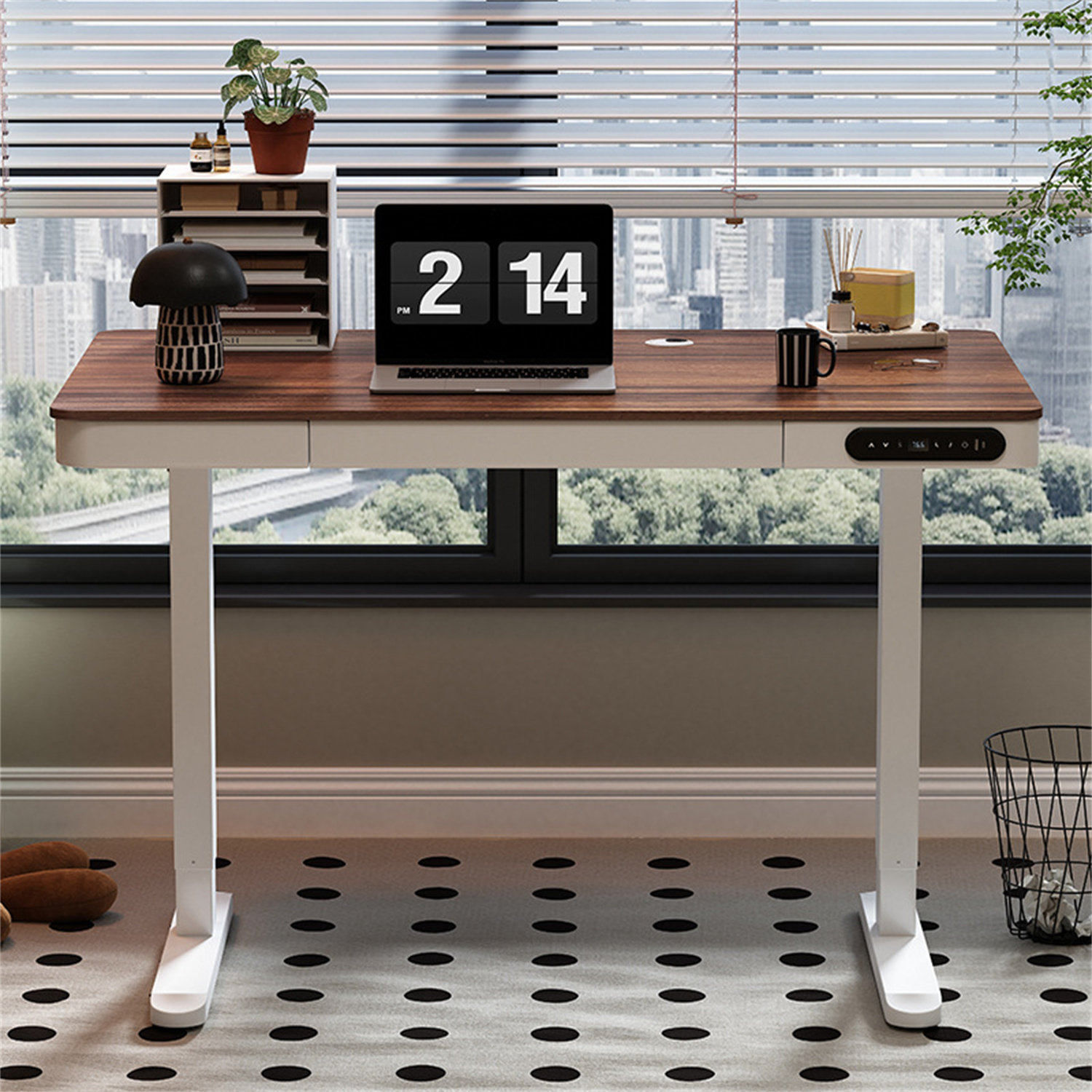 Kztmaea Smart Electric Height-Adjustable Standing Desk - Dual Motor ...