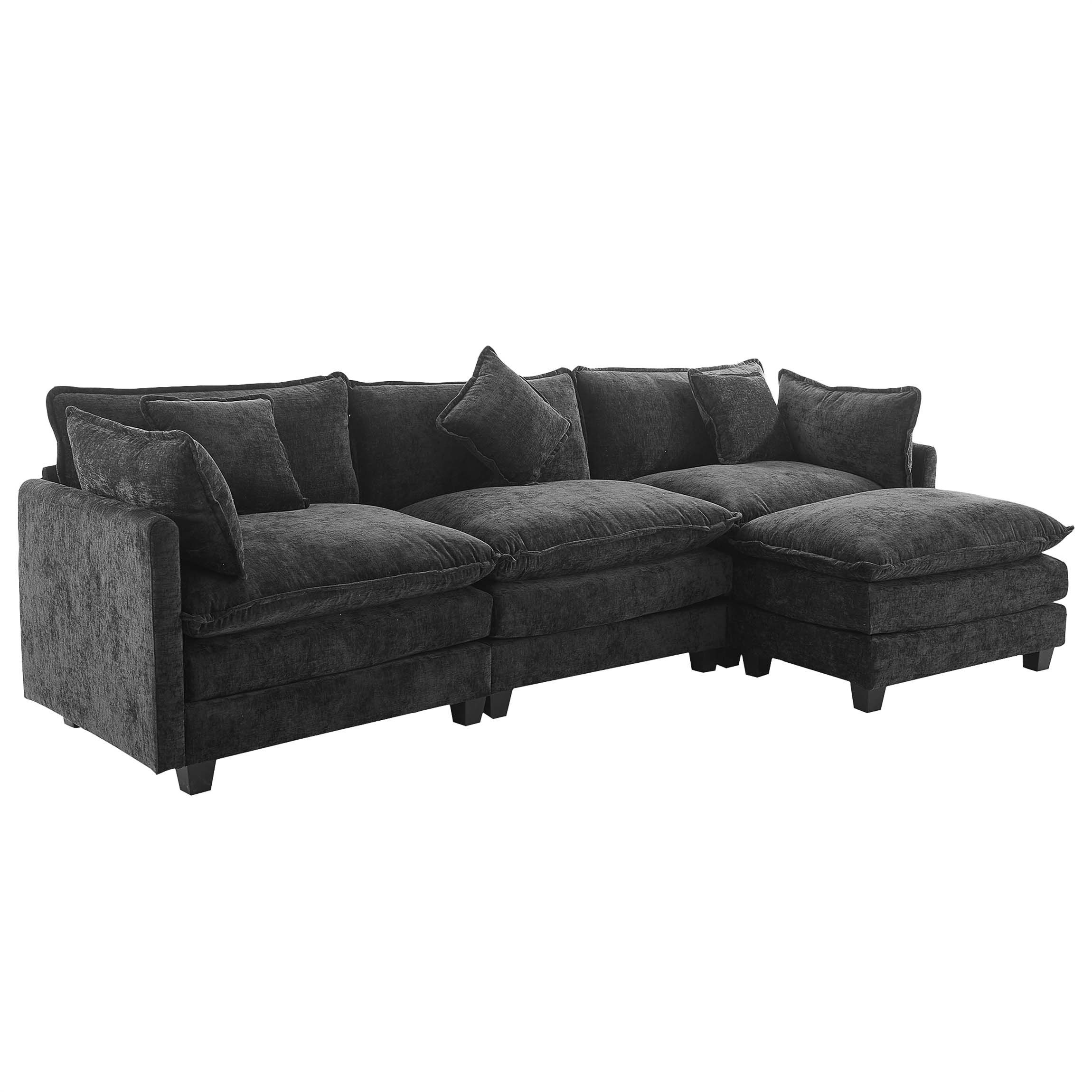 Latitude Run® Black Foam Sofa | Wayfair