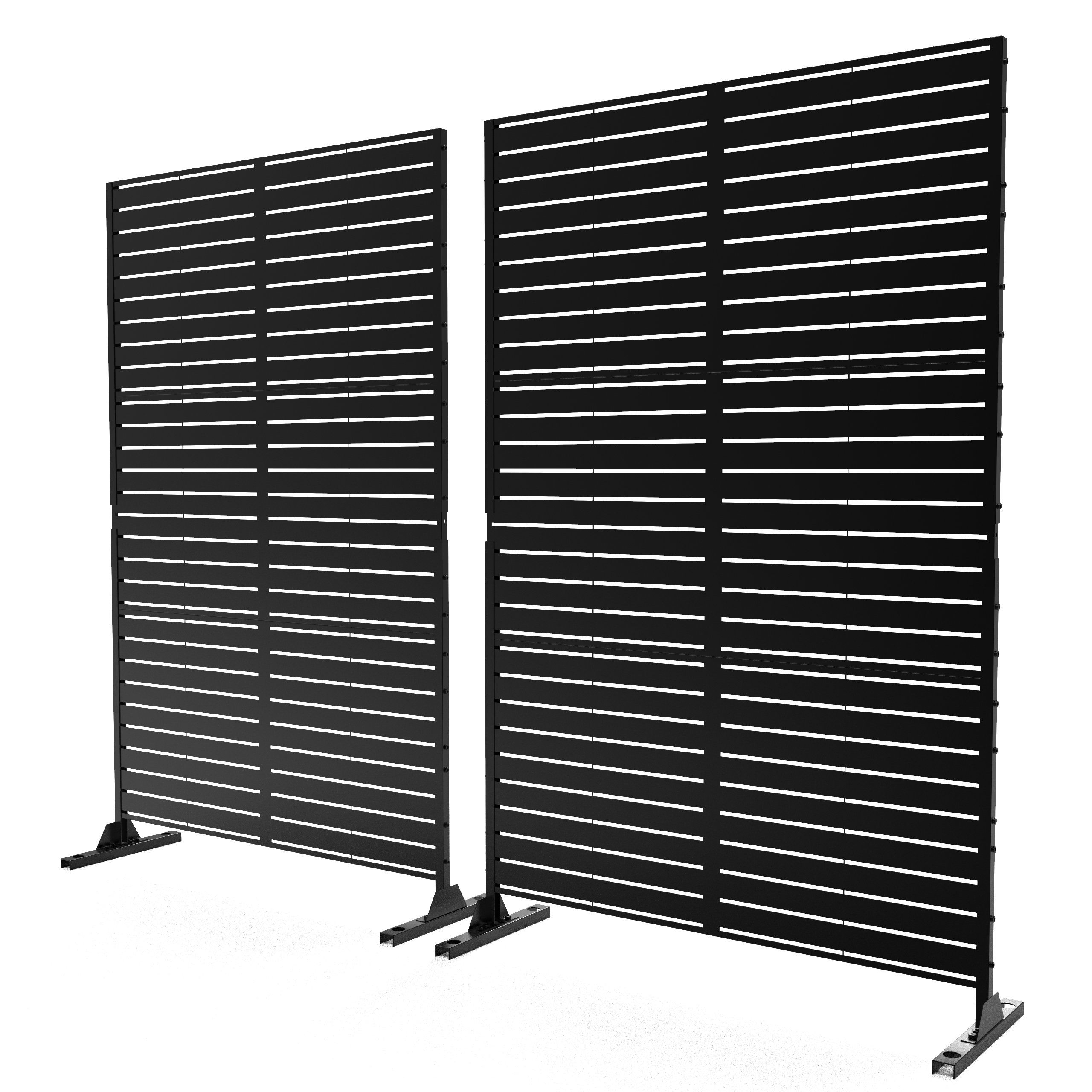 Pia Ricco Stanaford 76'' x 47.2'' Privacy Metal Screen Fence Panel ...