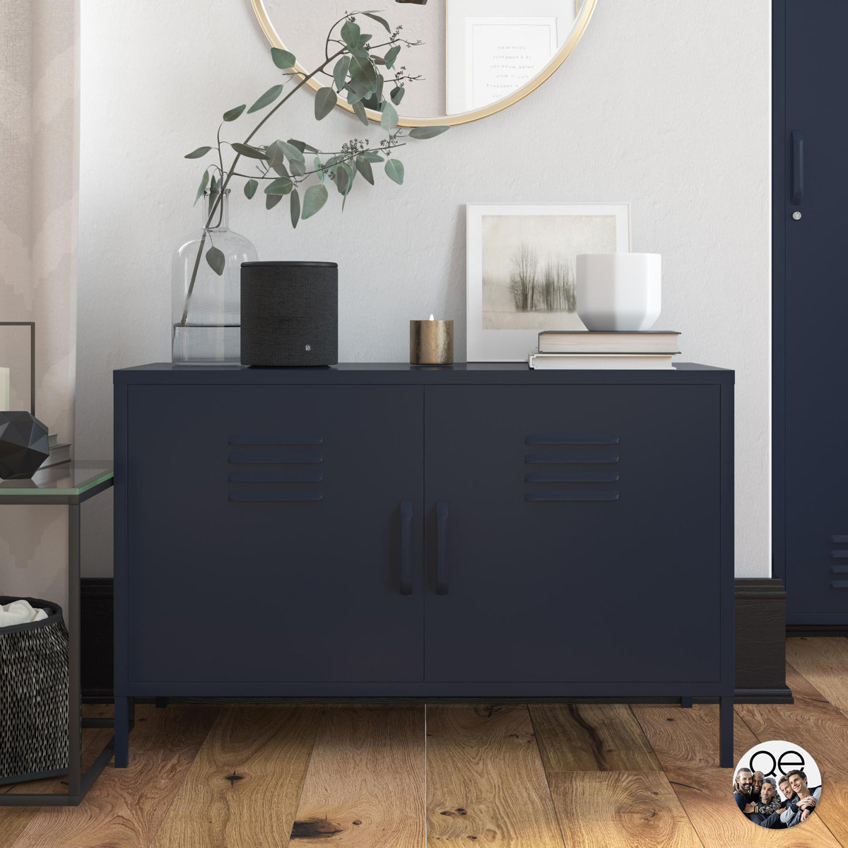 Borough Wharf 2-door metal locker accent cabinet | Wayfair.co.uk